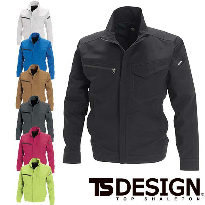 6316 ストレッチRIP STOPジャケット TSDESIGN 藤和 作業服 秋冬 長袖ブルゾン 作業着 SS～6L ポリエステル65％・綿35％ ストレッチリップストップ(導電繊維混入 ...