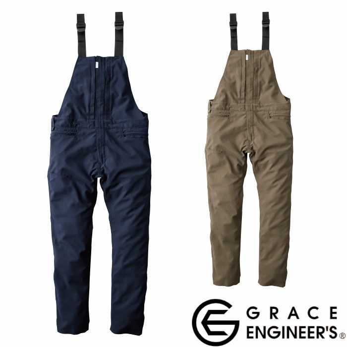 GE-674 グリッドエアーサロペット エスケープロダクト GRACE ENGINEERS つなぎ服 オーバーオール ツナギ サロペット 作業服 作業着 S～5L ポリエステル100 ...